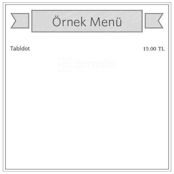 Menu at Gülay Bereket Ev Yemekleri, Istanbul