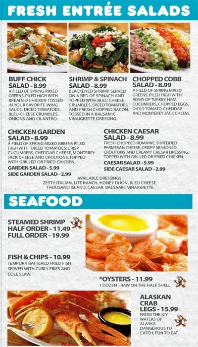 Menu at Hooters pub & bar, Metairie, Veterans Blvd