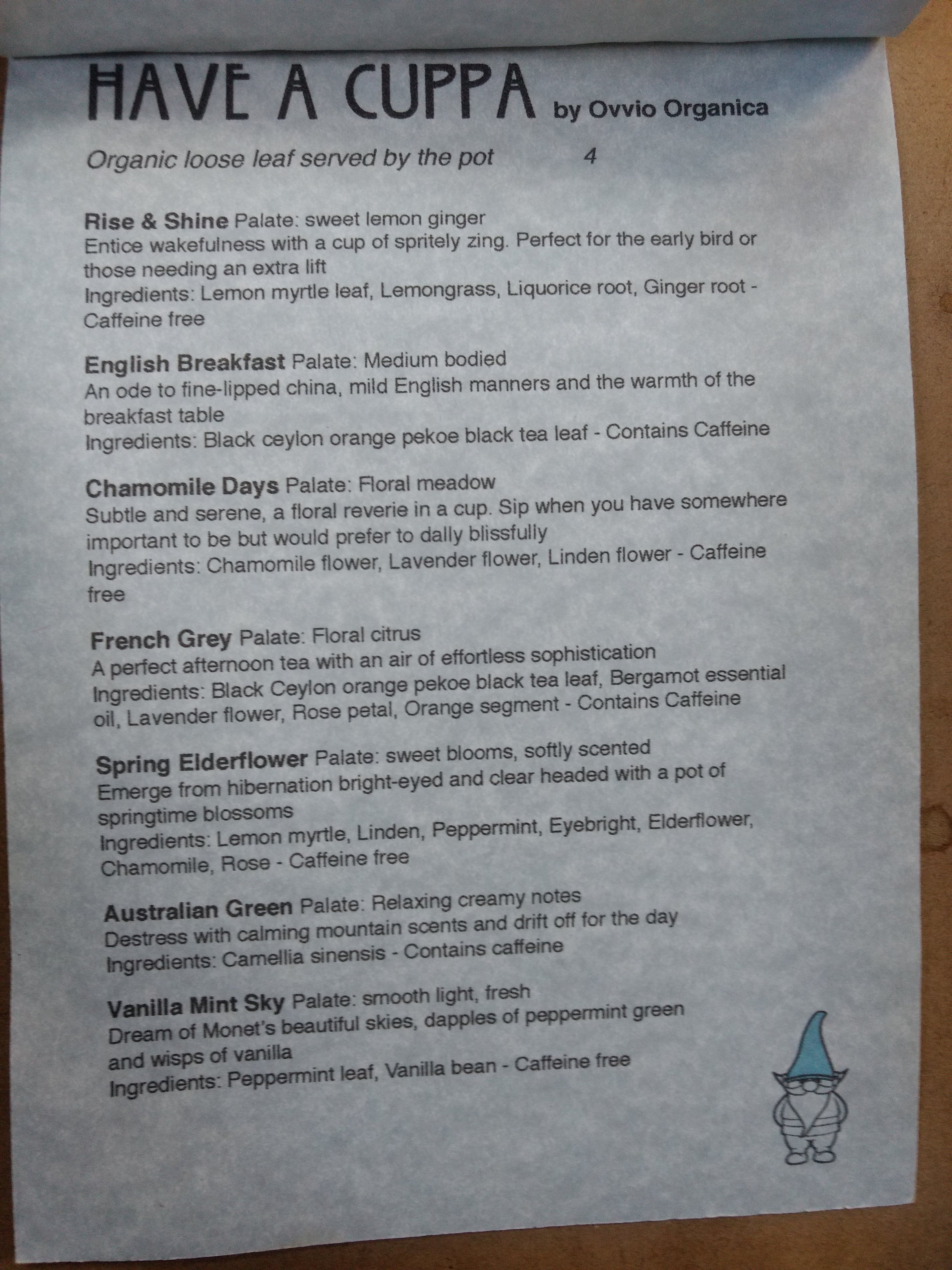 Menu at Happy Alley cafe, Rockdale