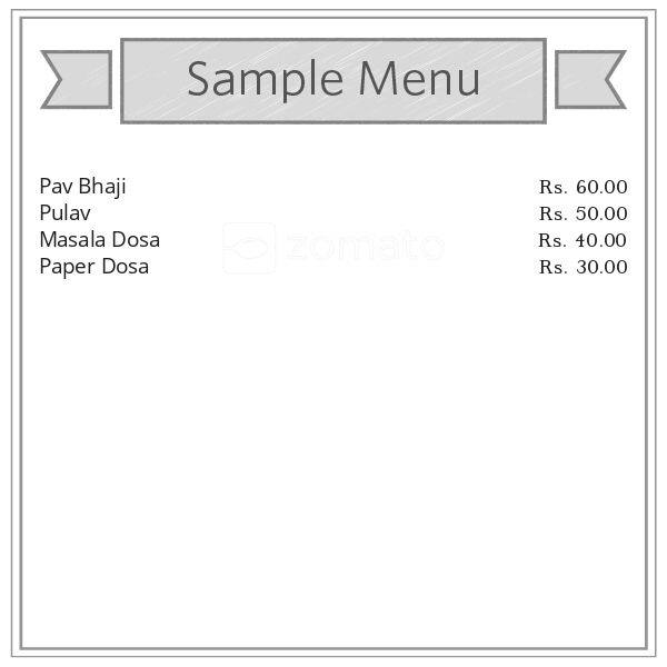 Menu of Rajesh Fast Food, Mohammad Ali Road, Mumbai