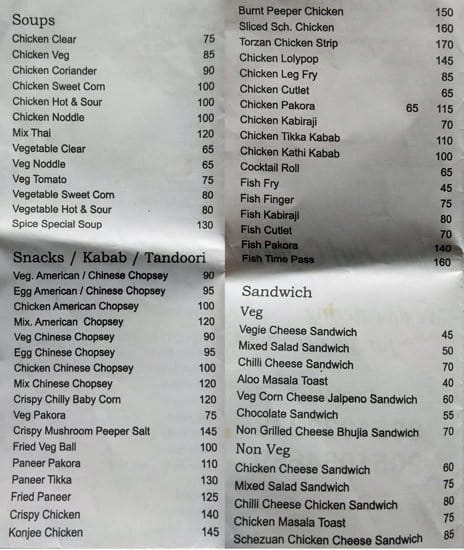 Menu at Spicy Kitchen, Kolkata, 58