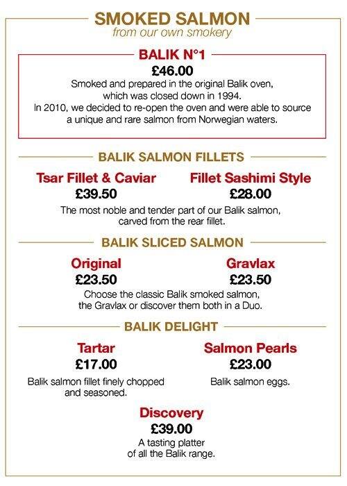 Carta del restaurante Studio Frantzén London, Londres