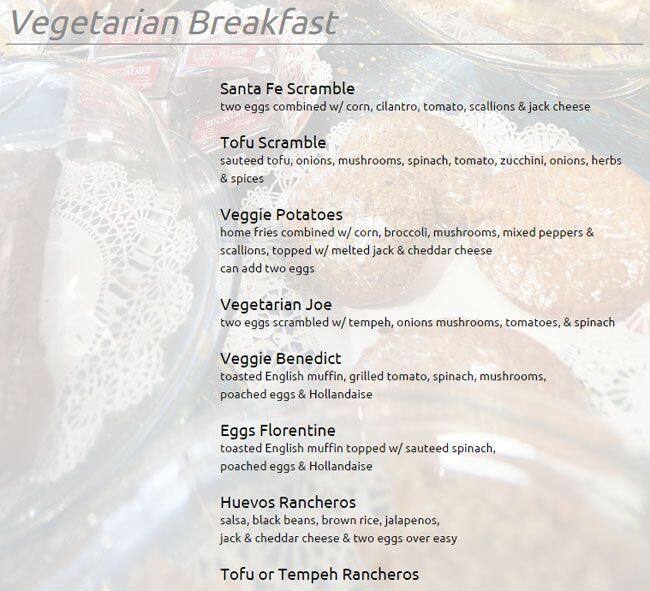 Menu at Redwood Cafe, Cotati