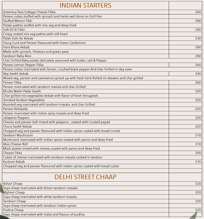 Menu at ARK Restaurant, Mumbai, 2-B