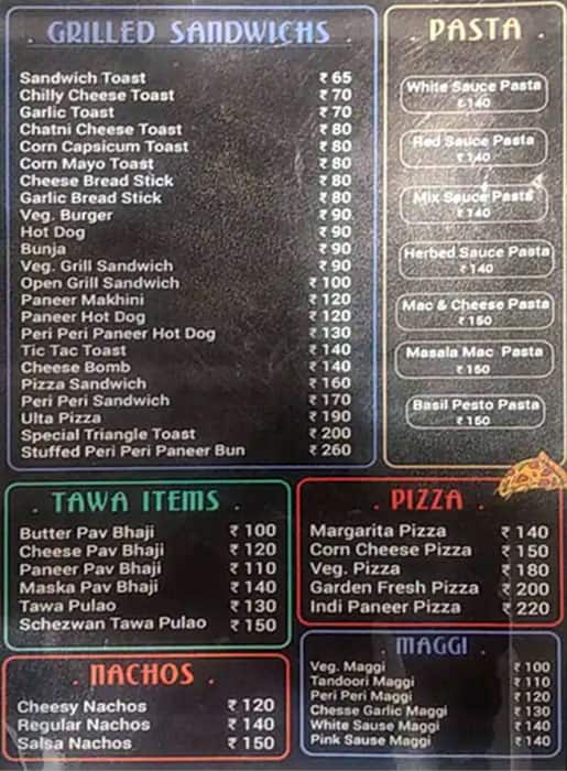 Menu at Chatar patar Chennai, Chennai, 3/2