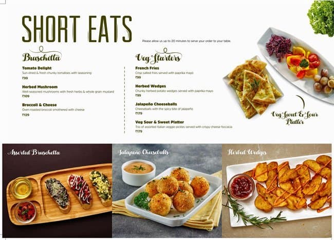 Onesta Menu, Menu for Onesta, Kammanahalli, Bangalore - Zomato