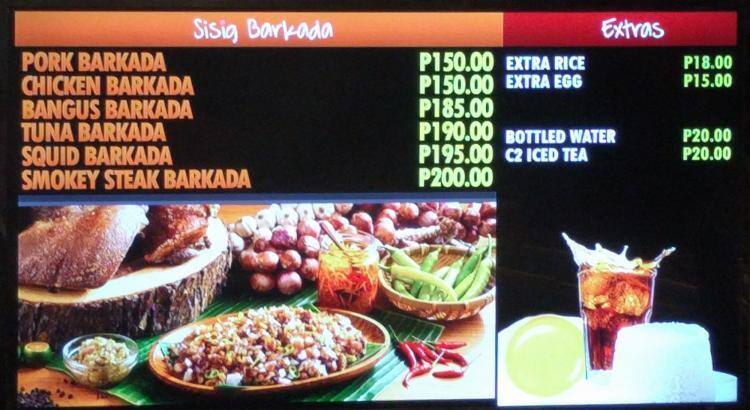 Sisig Hooray Menu, Menu for Sisig Hooray, Ortigas, Quezon City - Zomato ...
