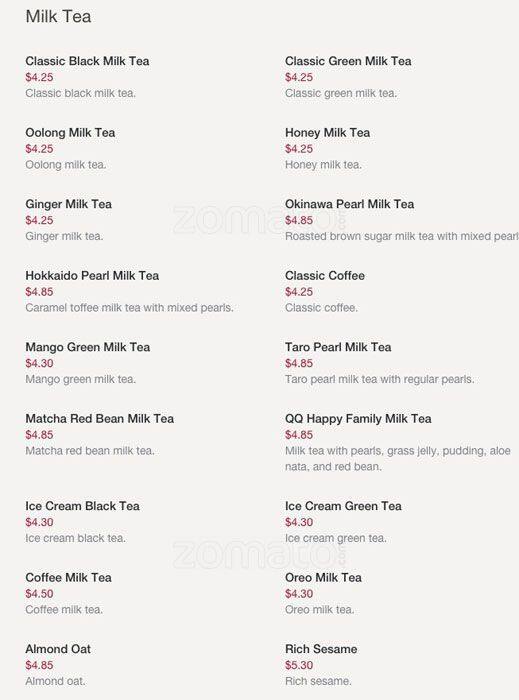 Menu at Scarlet Lounge pub & bar, San Francisco