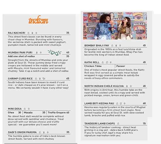 Soul Street - FIVE Jumeirah Village Menu - Zomato