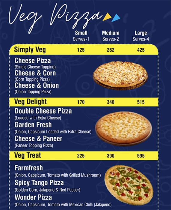 Menu of Peppers Pizza, Vasundhara, Ghaziabad