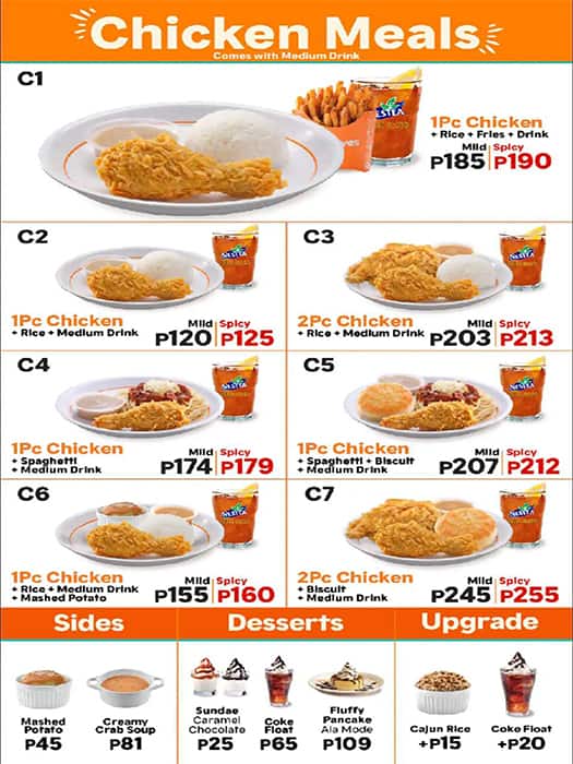 Menu of Popeyes, Rohini, New Delhi