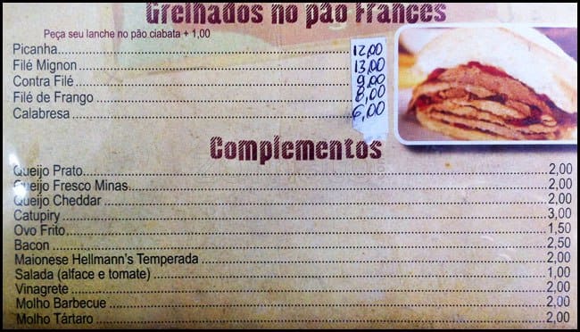 Menu em Açai & Burger café, São Paulo, Avenida Diogenes Ribeiro de Lima ...