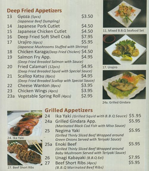 Menu at Wakame Sushi Weston Location restaurant, Toronto, Weston Rd #31