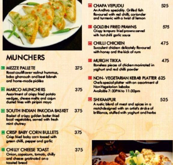 Marco Polo Bar ITC Kakatiya Menu Zomato marco-polo-bar-itc-kakatiya-menu-zomato