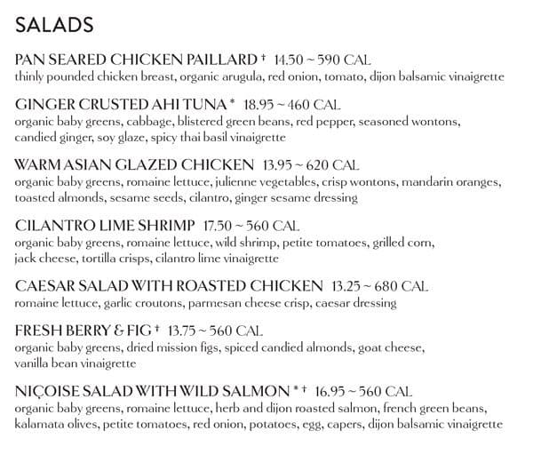 Menu at Nordstrom Ebar Artisan Coffee, Coral Gables, Ponce de Leon