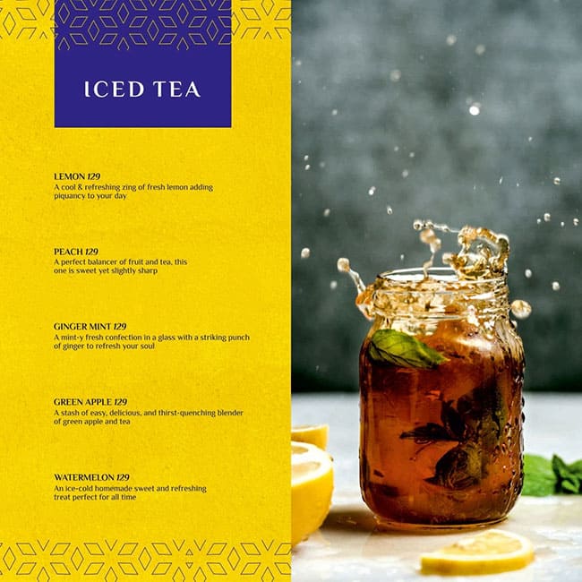 Menu at Cafe Tea Time, New Delhi, K-43