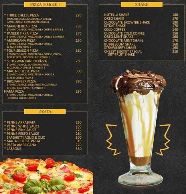 Menu at Cheesy Bucket, Mumbai