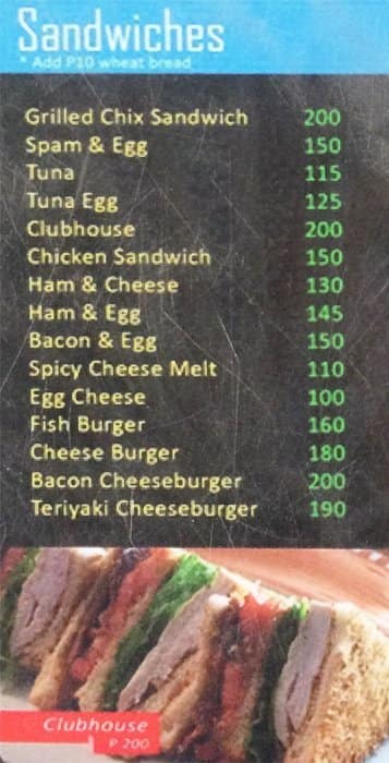 Menu at BEC Sportsbar and Restaurant, Makati