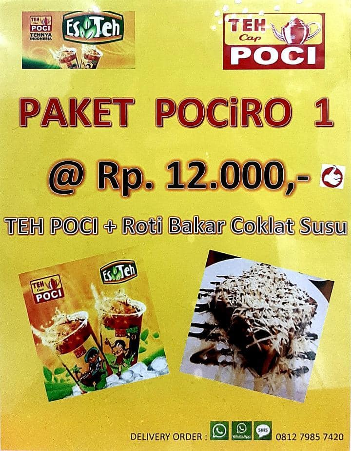 Menu at Teh Poci cafe, Bogor, Jl. Siliwangi No.123
