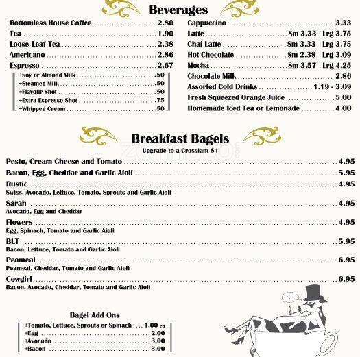 Cosmos Café Largo Menu