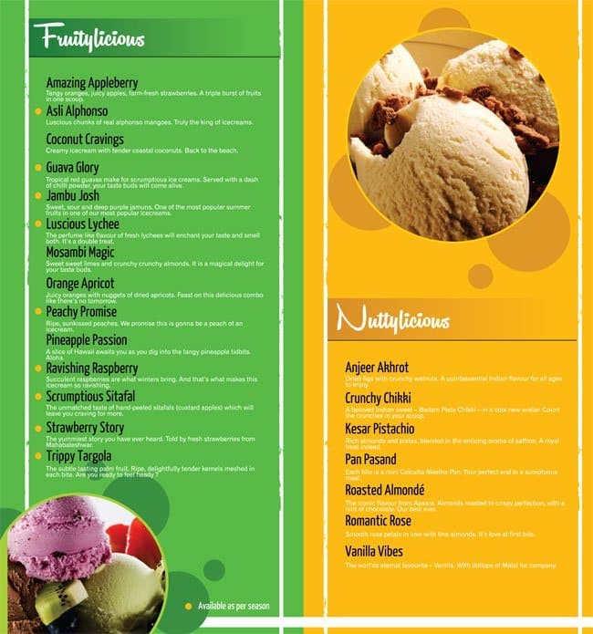 Apsara Ice Cream Menu, Menu for Apsara Ice Cream, Bannerghatta Road ...