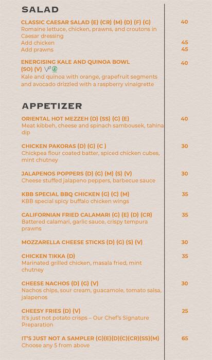 Menu of Cube Bar - ibis Al Rigga, Al Rigga, Dubai