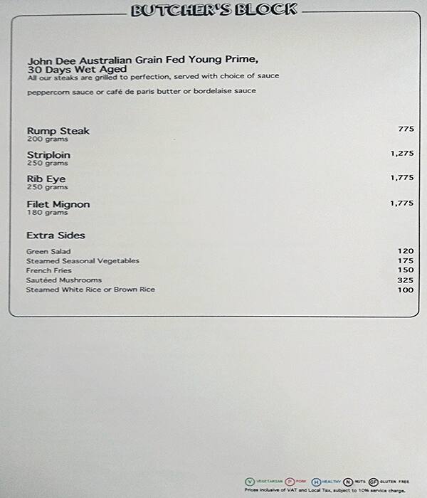 Menu at The Pantry cafeteria, Makati, Arnaiz Avenue Corner Epifanio de ...