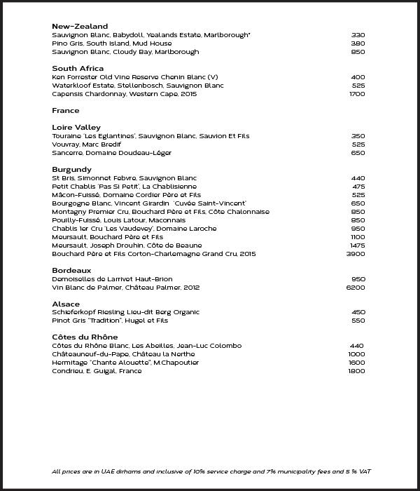 Menu at Taiko - Sofitel Dubai The Obelisk, Dubai