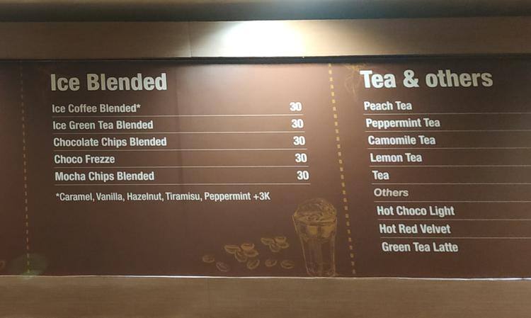 Menu at SALERO KEDAI KOPI, Jakarta