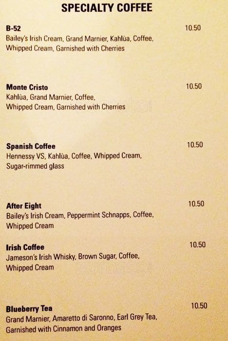 Menu at EPIC Restaurant & Lounge, Toronto