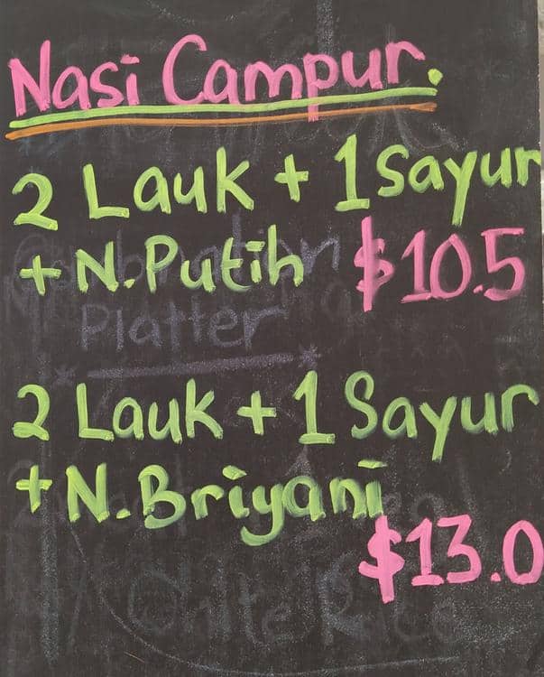 Menu at KARACHE' BY SANI restaurant, Perth, 124 Murray St