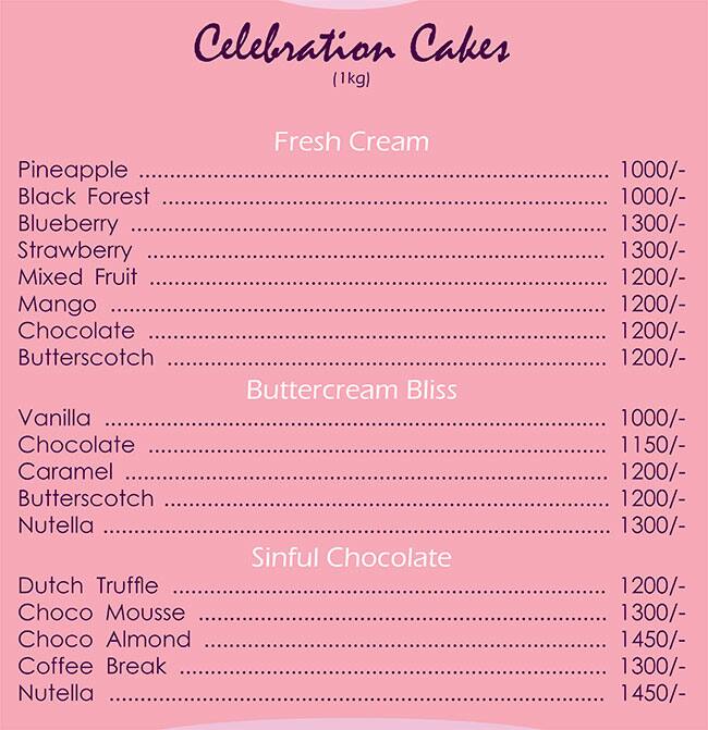 Menu of Bakelicious, Hiranandani Estate, Thane West, Thane