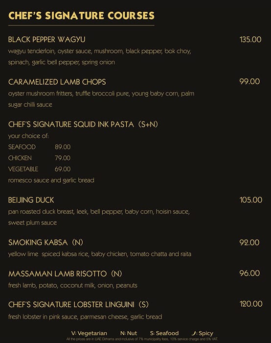 Menu at Level Twelve - Gevora Hotel restaurant, Dubai