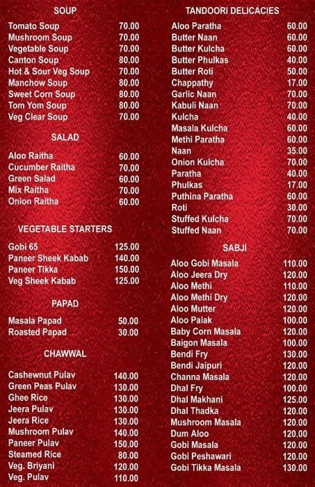 Adyar Treat Restaurant Menu, Menu for Adyar Treat Restaurant, Adyar ...