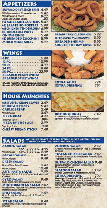 Papa Allen's Pizza Menu, Menu for Papa Allen's Pizza, Morgantown ...