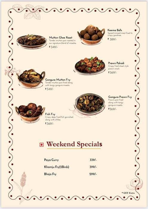 Menu at Kritunga Restaurant - Nagole, Hyderabad