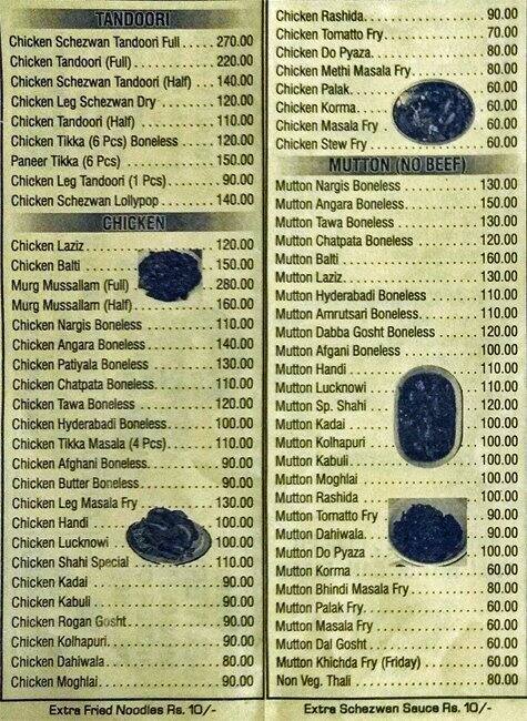 Cafe Noor Menu, Menu for Cafe Noor, Jogeshwari, Mumbai - Zomato