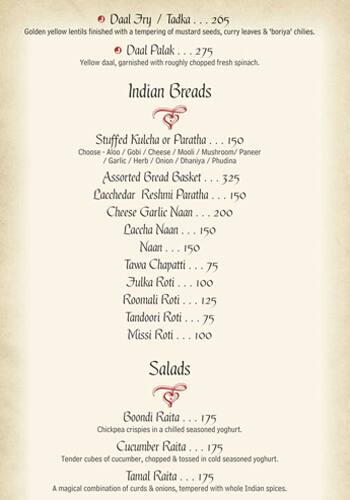 Menu at Revival, Mumbai, 39B