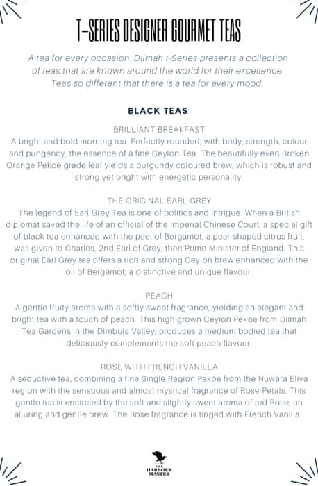 Menu at The Harbour Master pub & bar, Fremantle