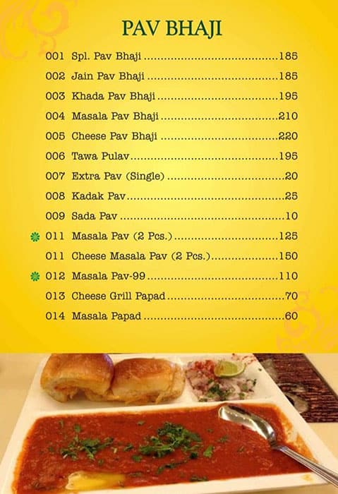 Menu of Achija, Vashi, Navi Mumbai