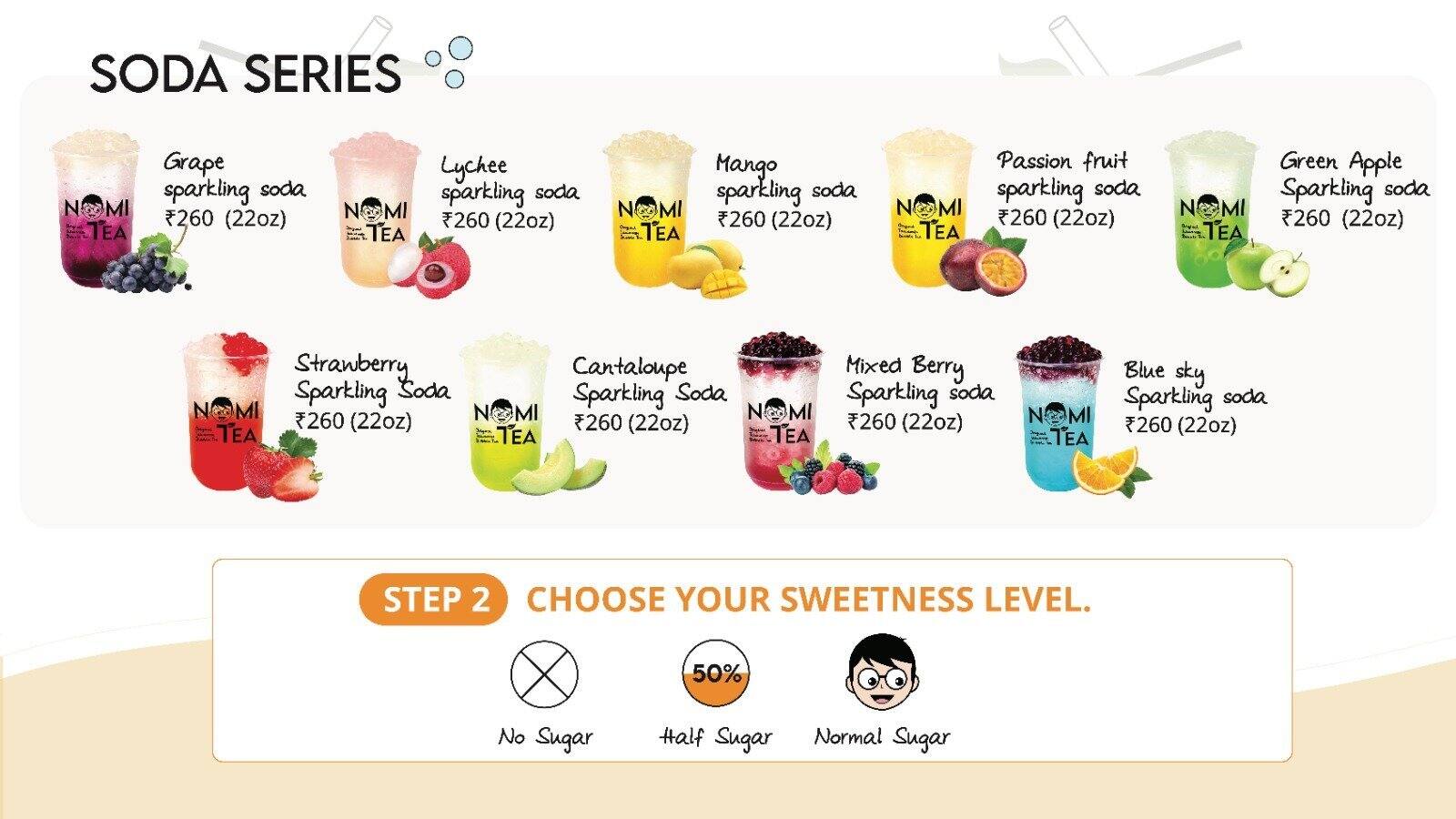 Menu of Nomi Tea - Original Taiwanese Bubble Tea Cafe, Vasant Kunj, New ...