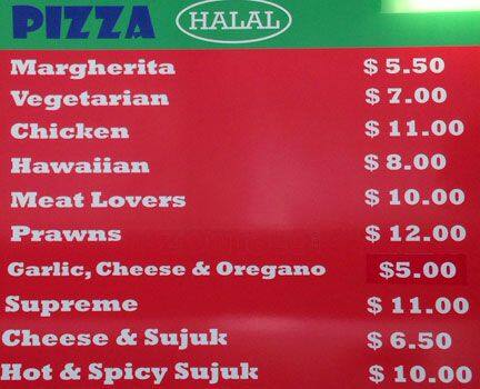 Menu at Narwee Pizza restaurant, Narwee