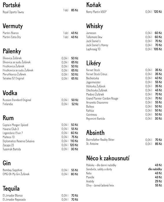 Prostá přítomnost Menu - Lunchtime/Zomato