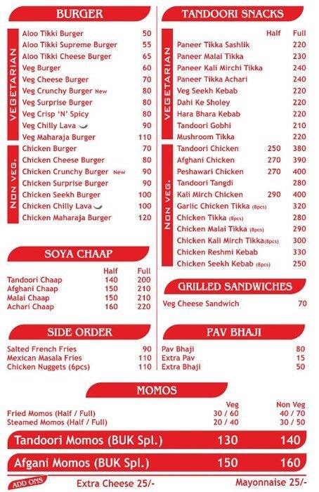 Burger Unlimited Kitchen Menu, Menu for Burger Unlimited Kitchen ...