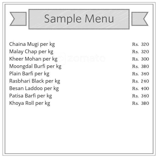 Agarwal Bikaneri Sweets Menu, Menu for Agarwal Bikaneri Sweets, Mayur ...