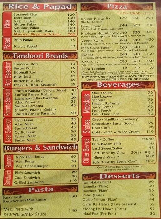 Singla's, Sector 9, Dwarka, New Delhi - Zomato