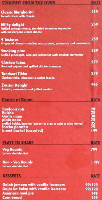 Menu at Mandrake - Roofbar & Kitchen, Bengaluru