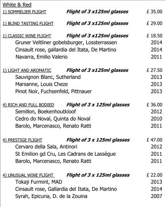 Carta de maze Restaurant, Londres, 10 Grosvenor Sq