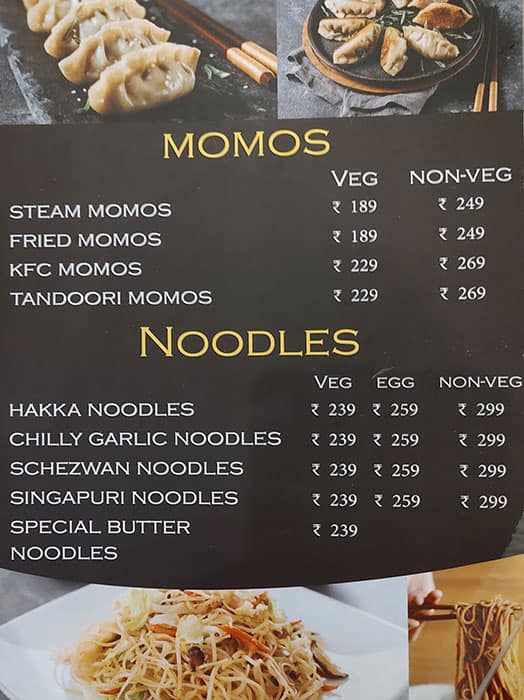 Menu of Cafe 360, Preet Vihar, New Delhi