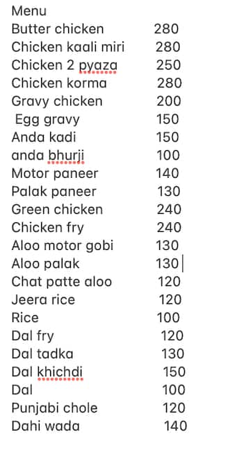 Menu of F2 Foodies, Nerul, Navi Mumbai